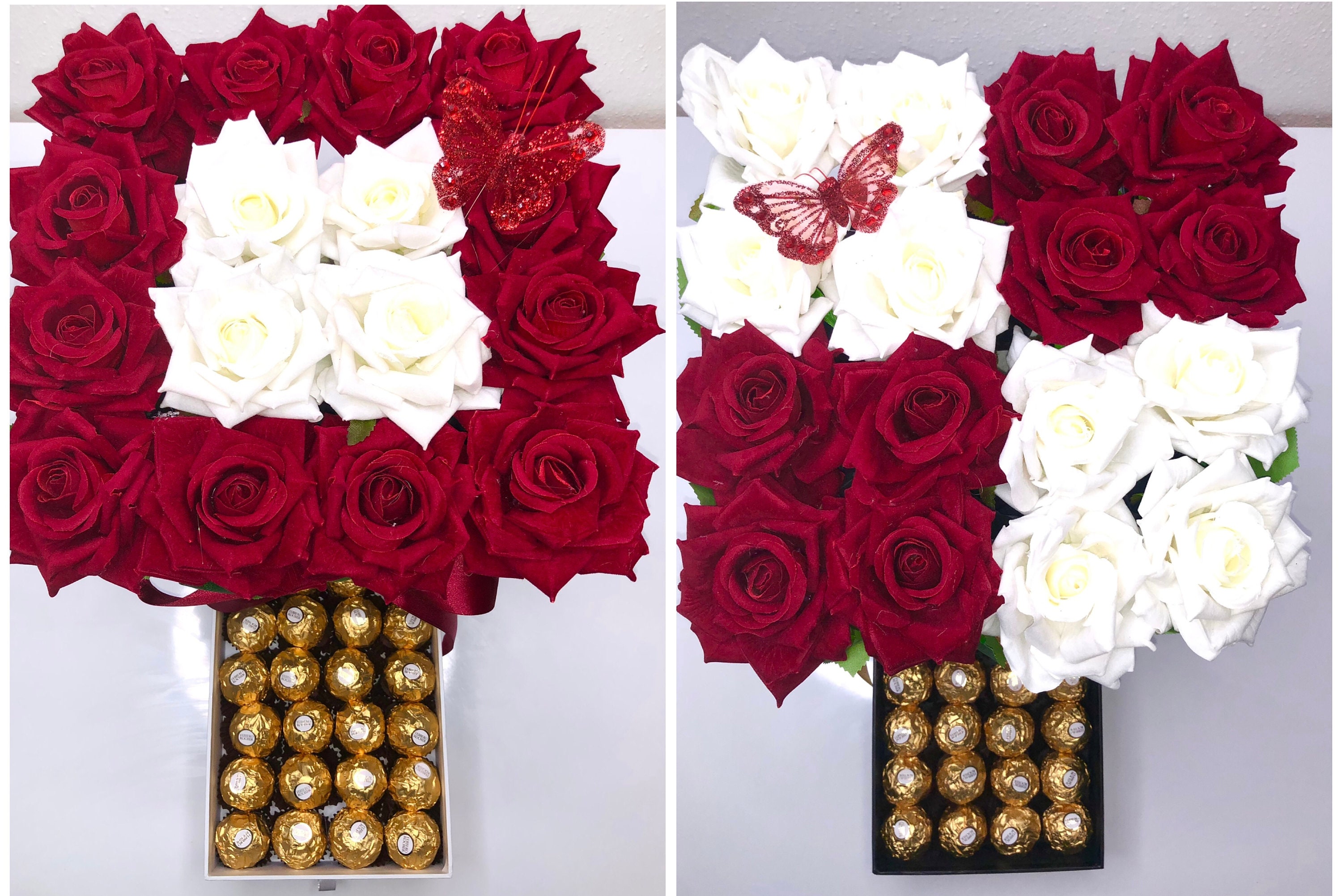 Luxury Box Ferrero Rocher & Flowers Chocolate Box - Etsy
