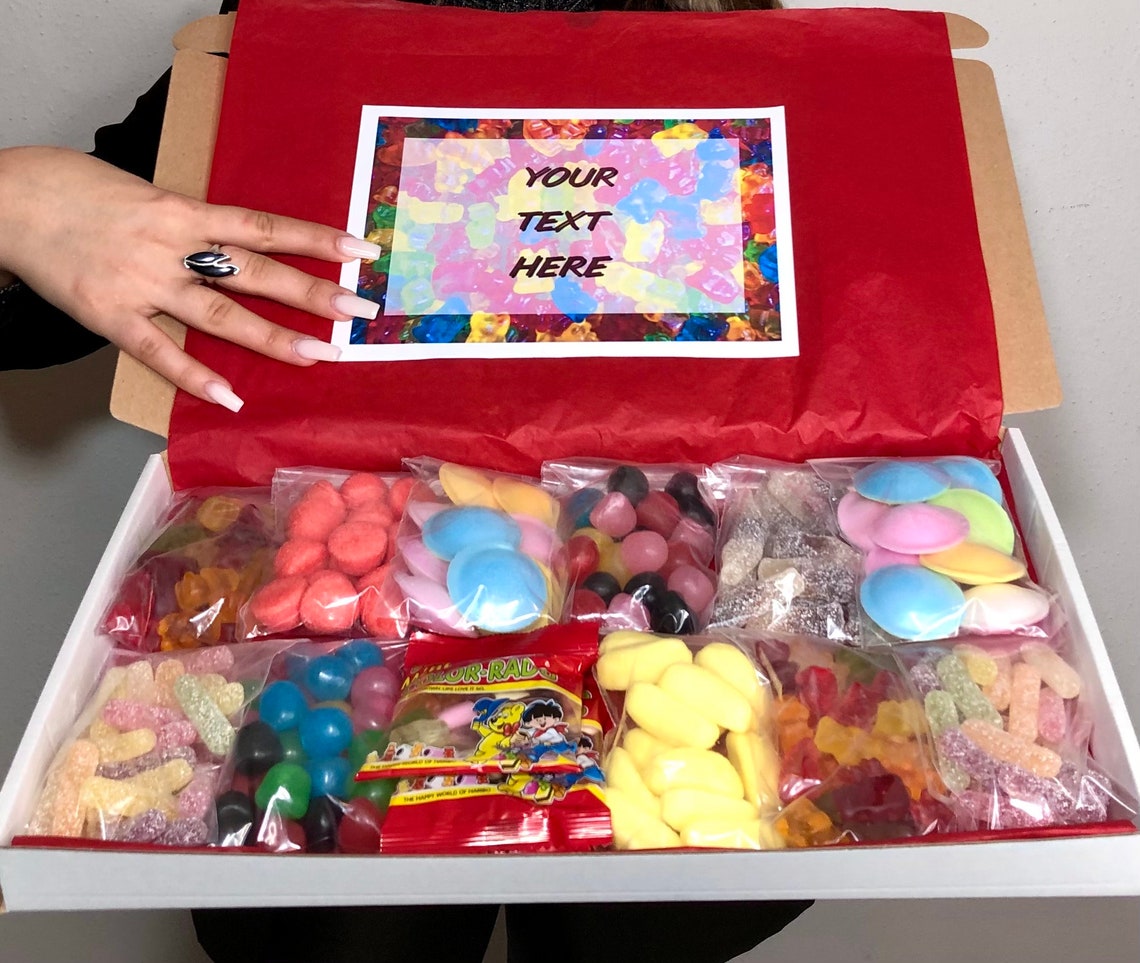 Haribo Mix Süßigkeiten Personalisierte Geschenkbox | Etsy