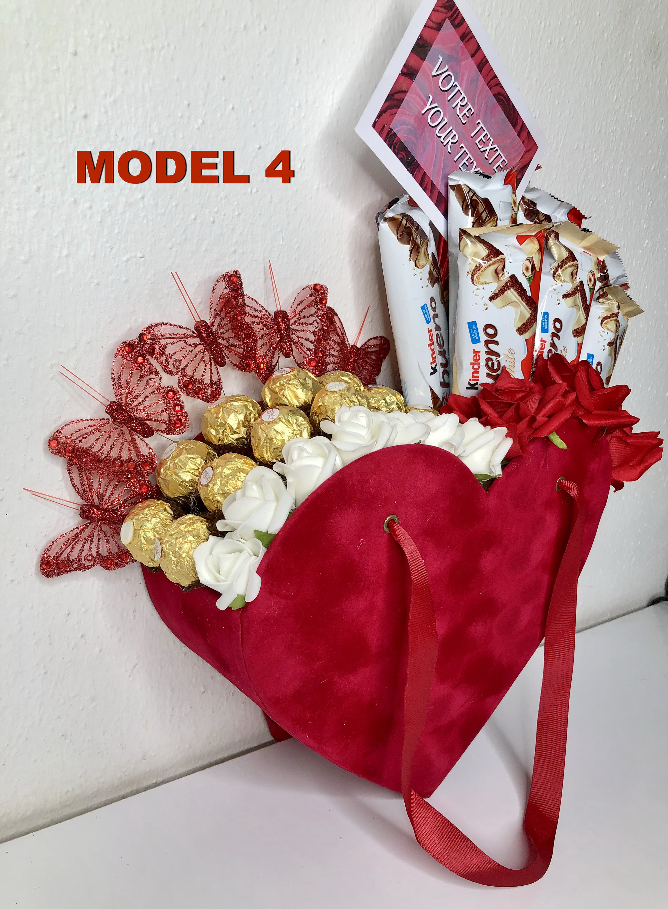 Ferrero Rocher Heart Bag Chocolate Box Personalized Gift and Card - Etsy