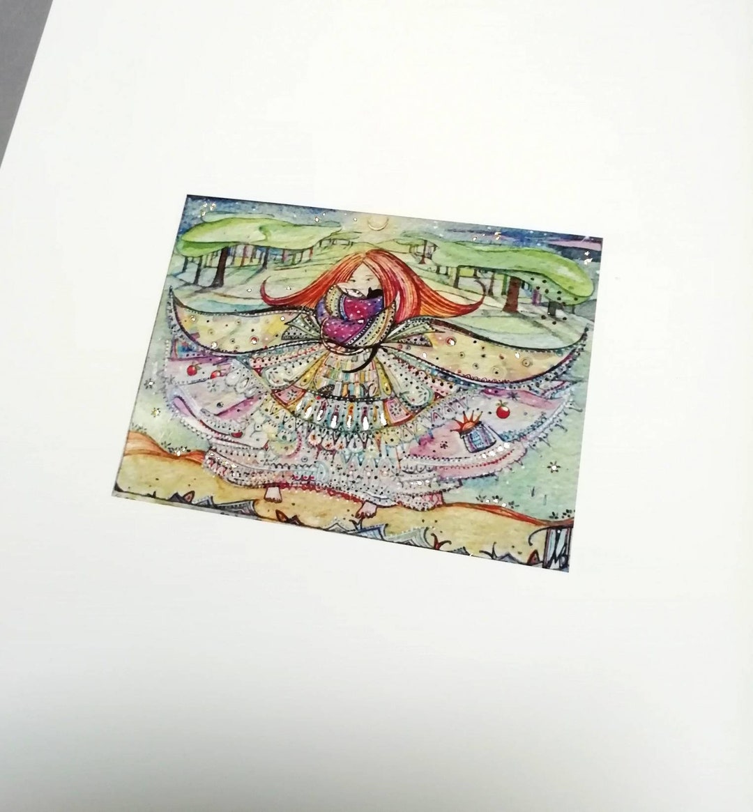 Hob Goblin. A4 Fine Art Print. Gold Leaf. Archival Paper. Signed ...