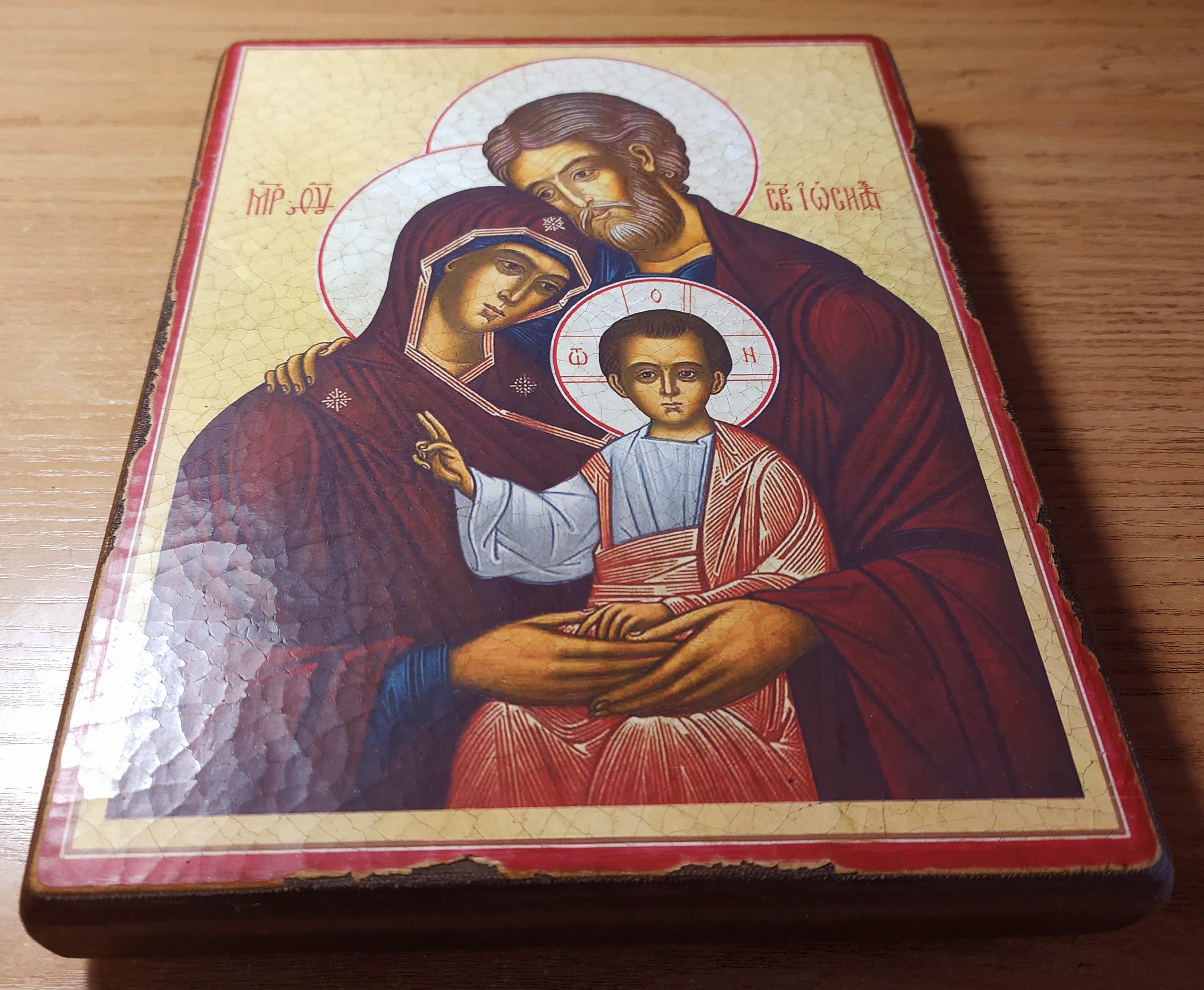 Christian Icon Holy Family Religious Icon Gift for - Etsy