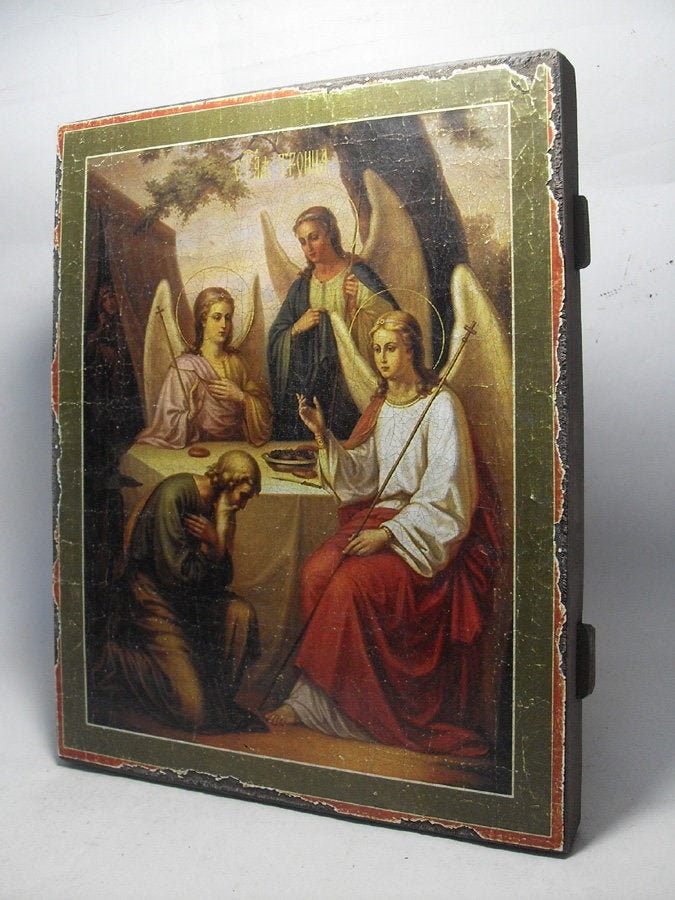 Holy Trinity Handmade Copy of the Ancient Icon - Etsy