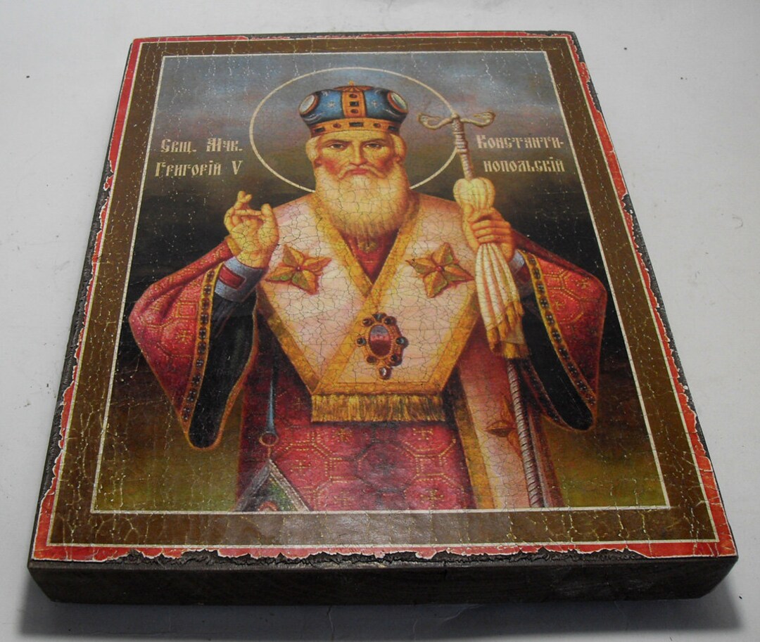 Handmade Copy of the Ancient Icon of St. Gregory, Orthodox Icon ...