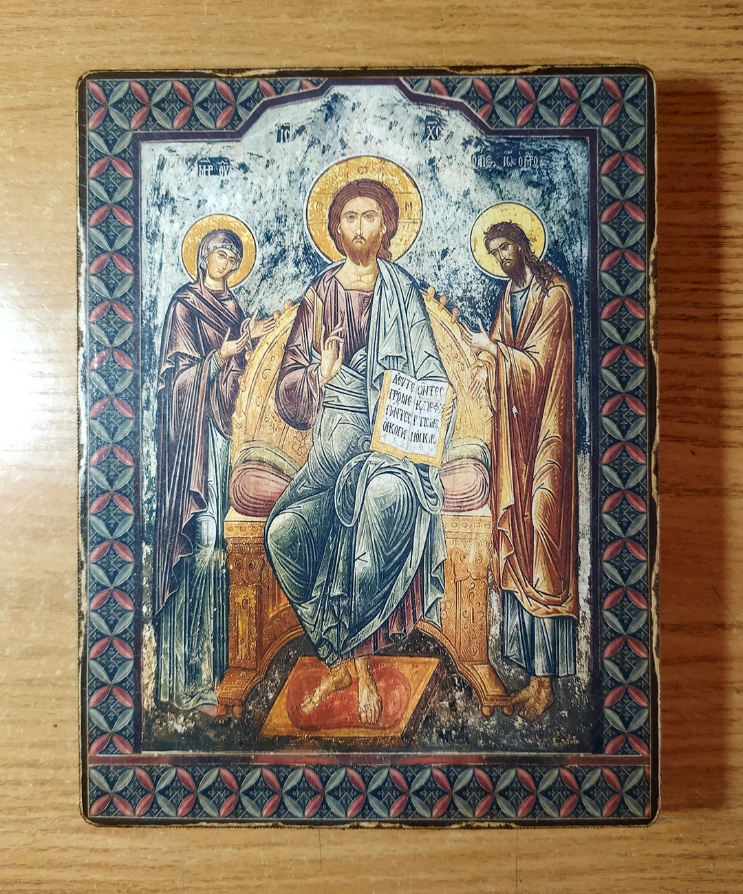 Savior on the Throne, Copy Ancient Icons of Jesus Christ Handmade, the ...