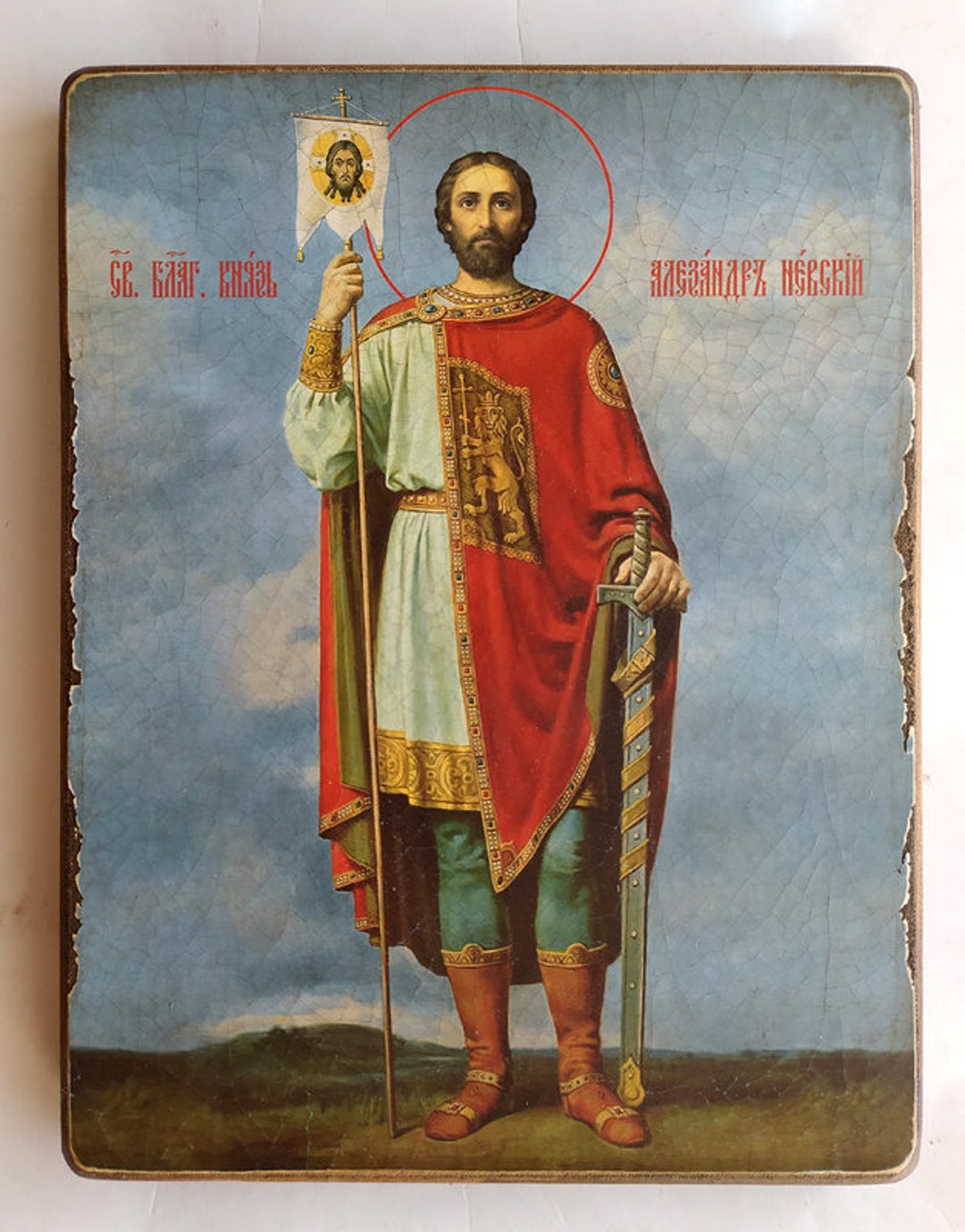 Orthodox Icon - Holy Blessed Prince Alexander Nevsky, Religious Icon ...