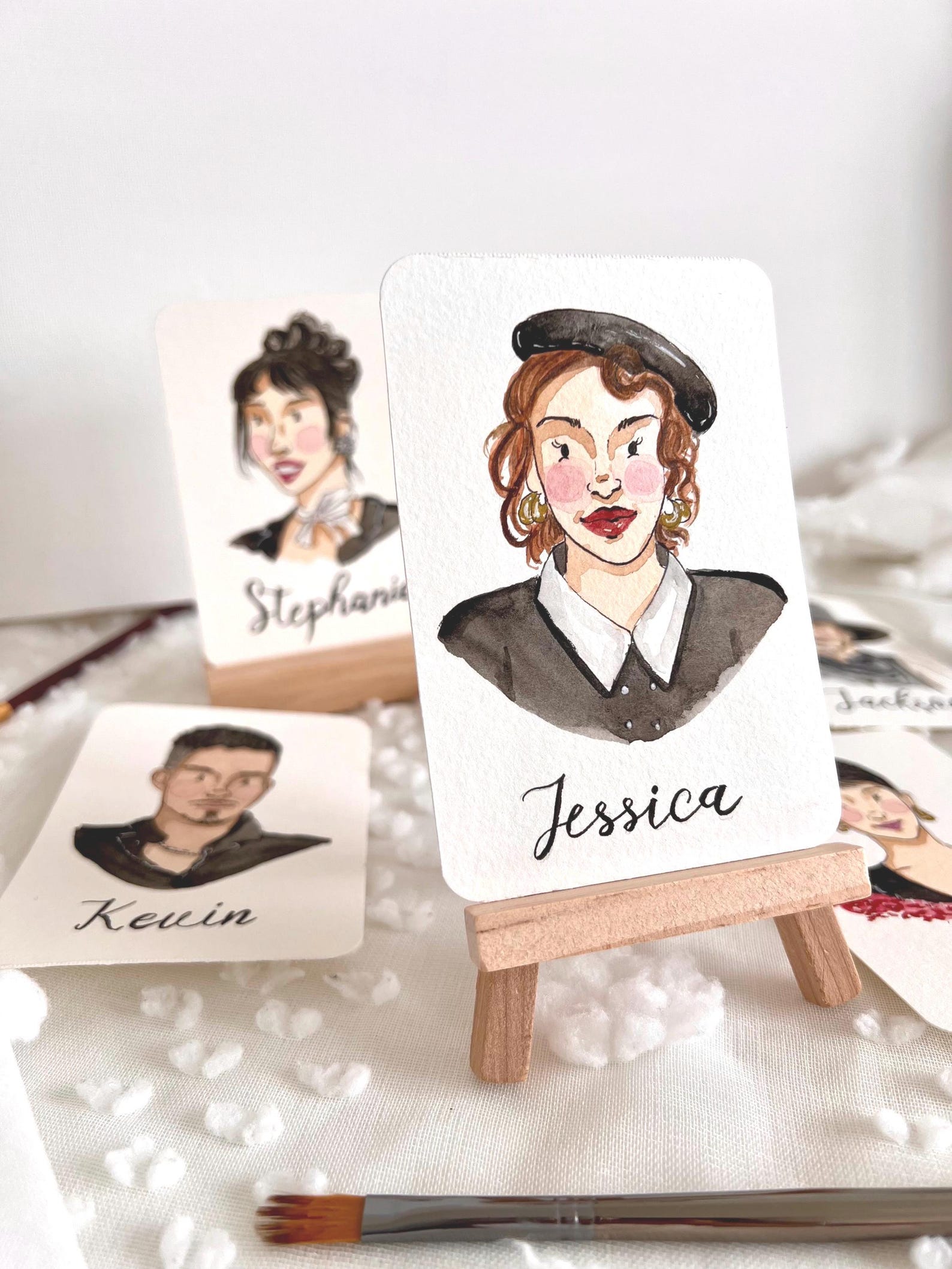 Custom Guest Portraits | Personalized Guests Place Card | Custom ...