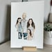 Custom Hand Painted Family Portrait Watercolor Illustration ...