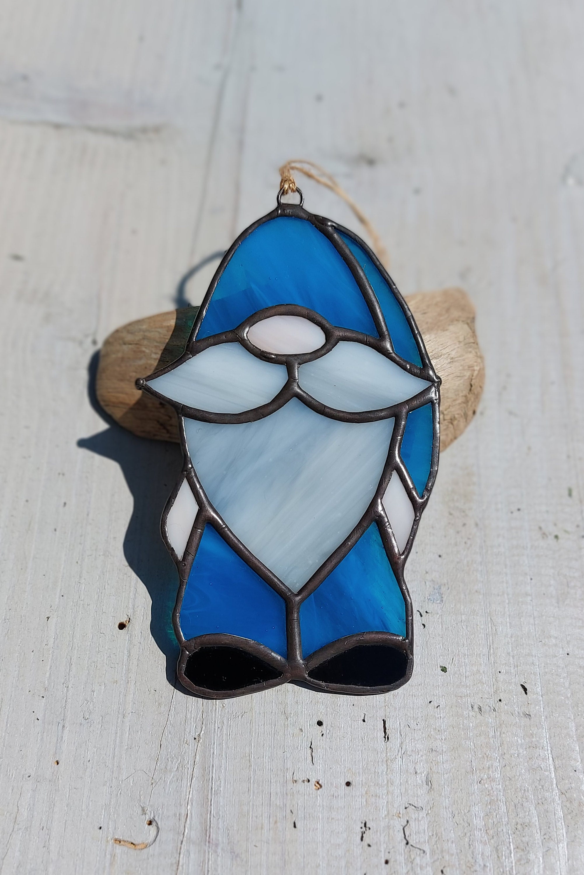 Stained Glass Gnome, Window Hanging Suncatcher, Home Decor, Cute ...
