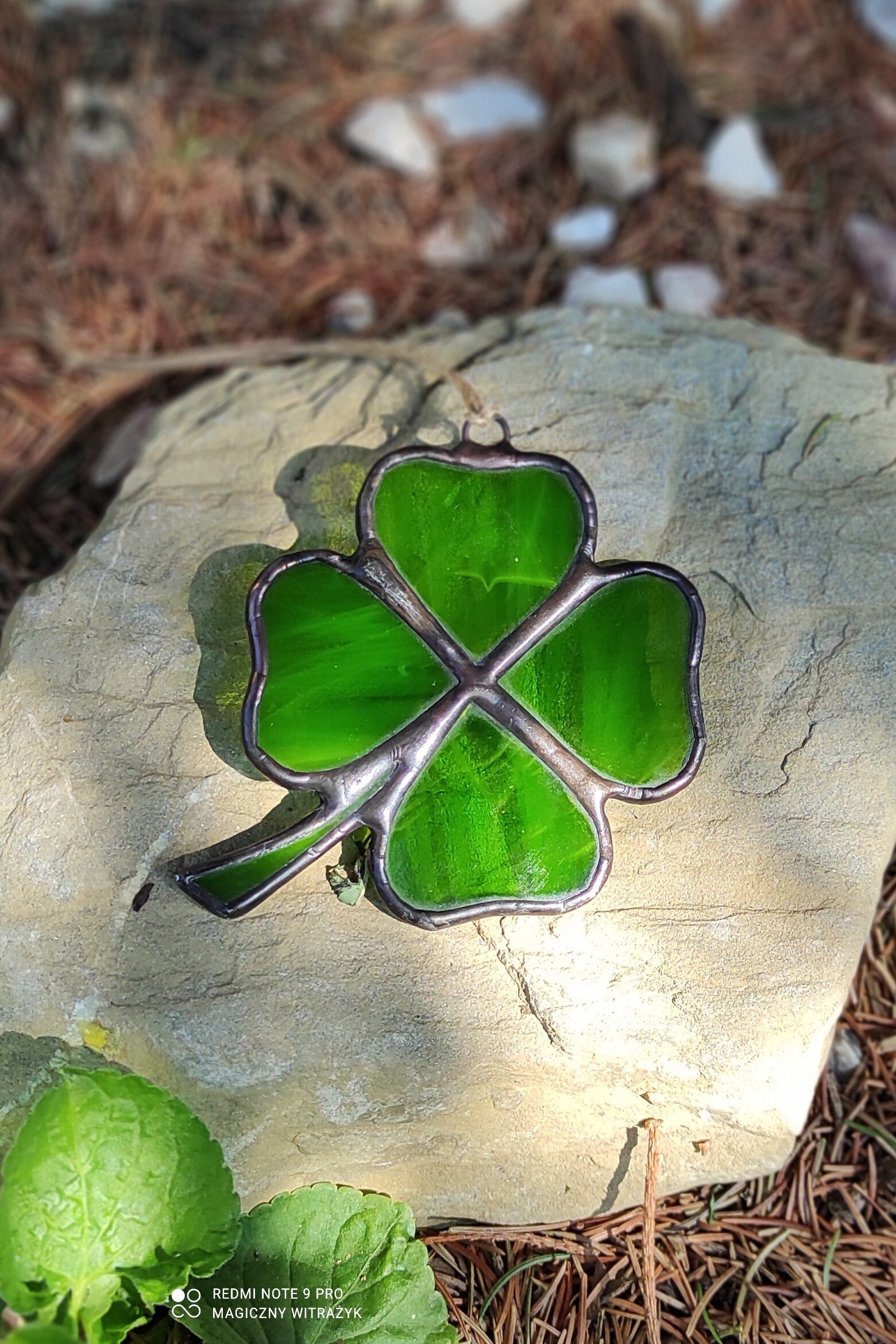 Lucky Four Leaf Clover Stained Glass, Clover Suncatcher, Symbol of Good ...