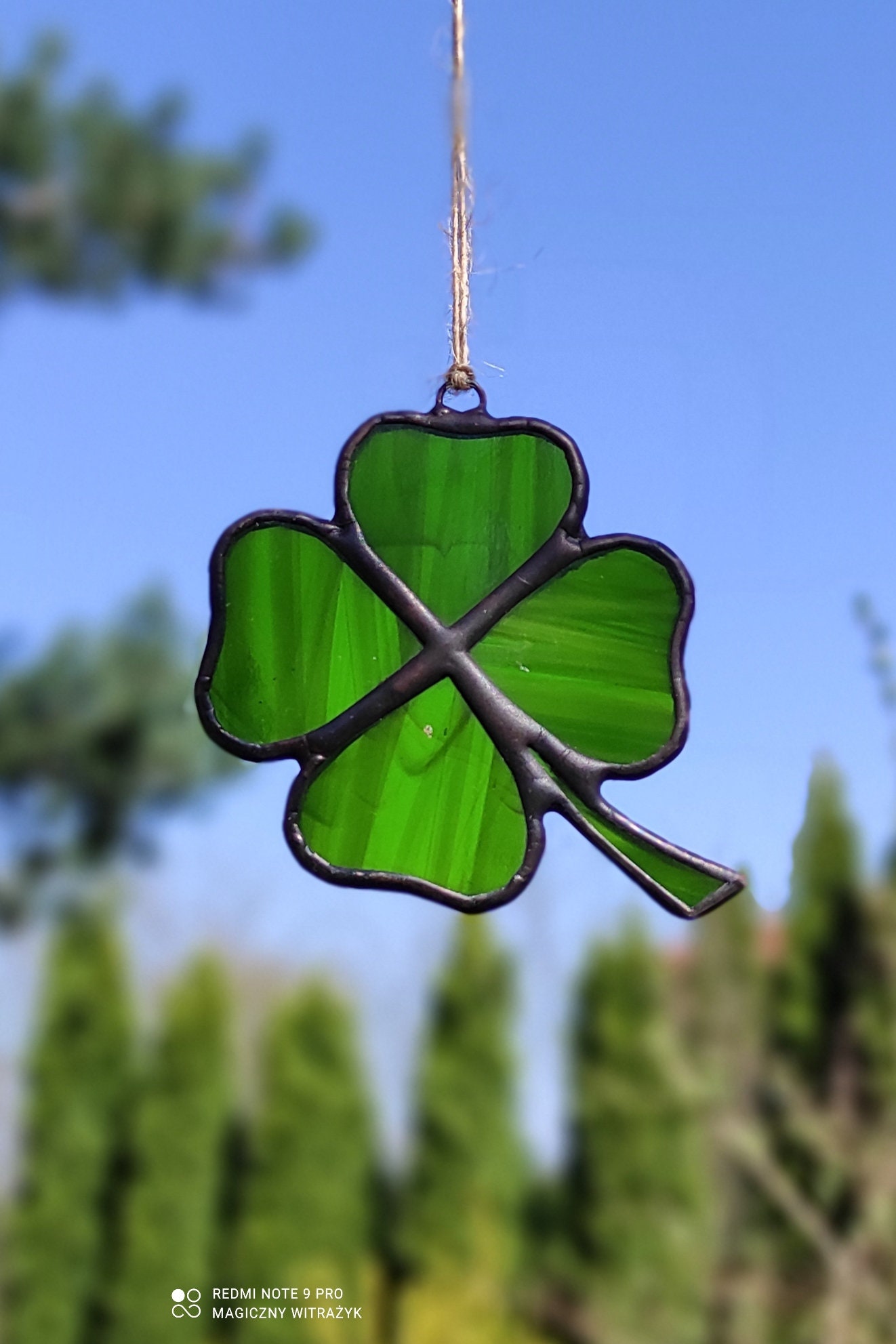 Lucky Four Leaf Clover Stained Glass, Clover Suncatcher, Symbol of Good ...