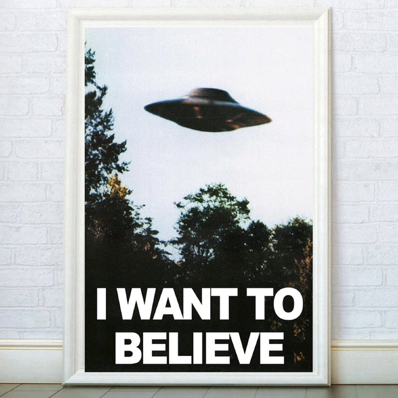 I Want to Believe Poster - Etsy