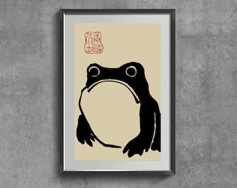 Japanese Sad Frog - Etsy