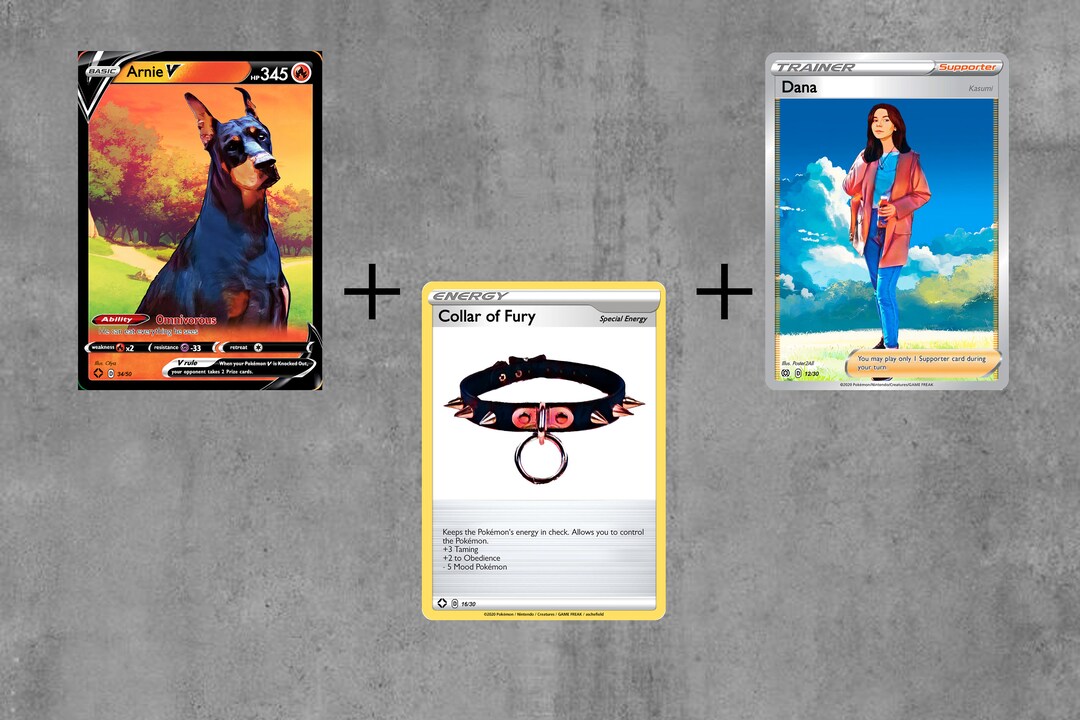 Custom Pokepets Cards. Gift Fans and Animal Lovers. Set of 3 Digital ...