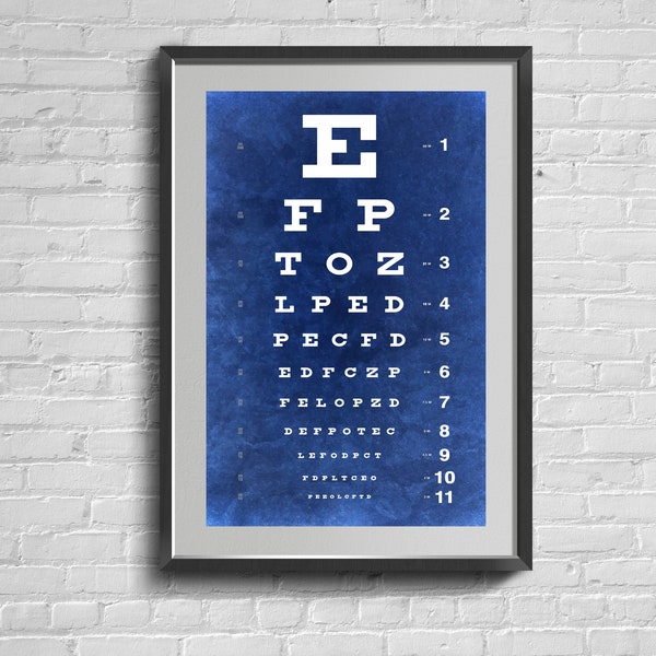 Eye Chart Art - Etsy