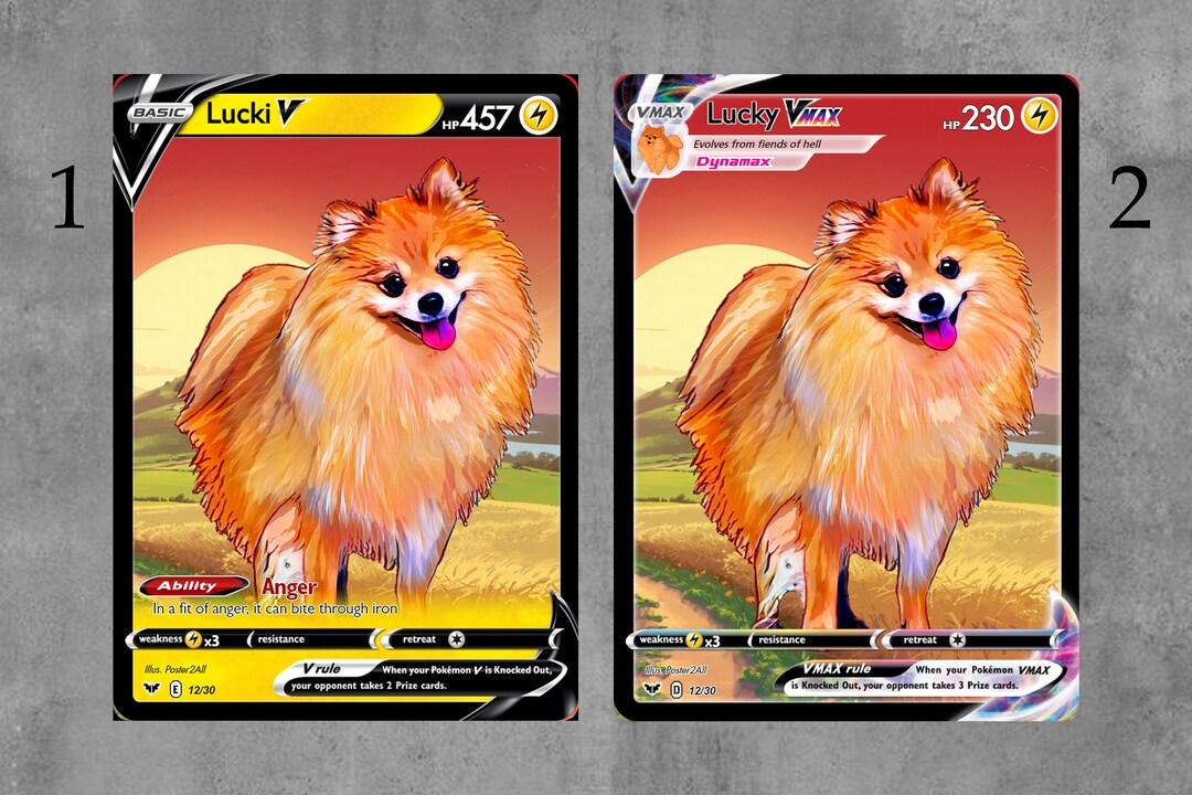 Custom Pokepets Cards. Gift Fans and Animal Lovers. Digital Pet ...