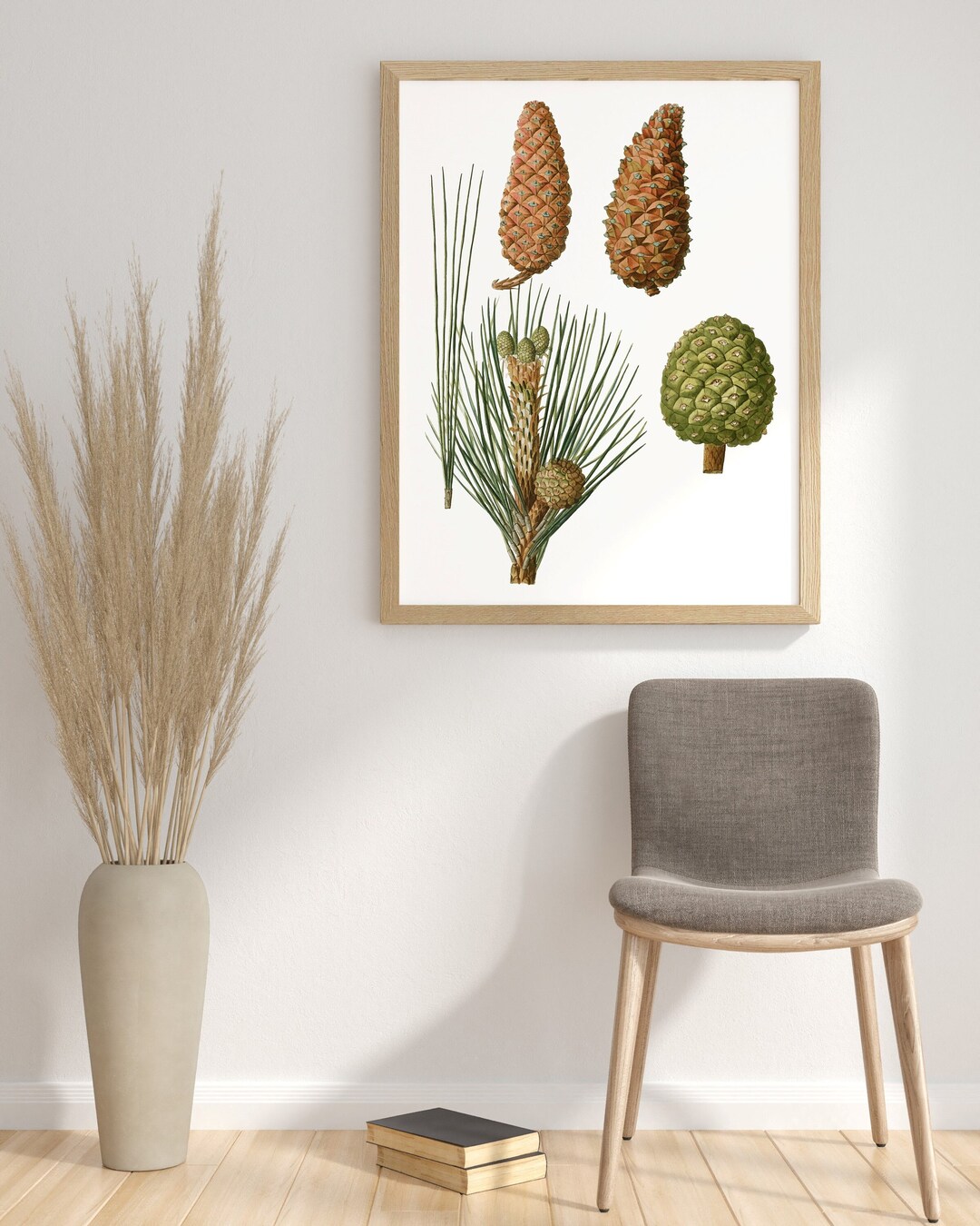 Pine Print, Botanical Print, Pine Tree Art, Boho Decor, Pine Needle ...