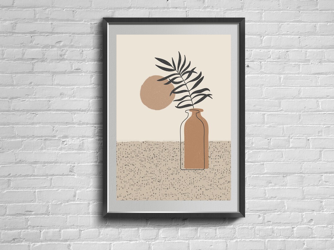 Boho Wall Art Poster. Boho Decor. Minimalist Wall Poster. - Etsy