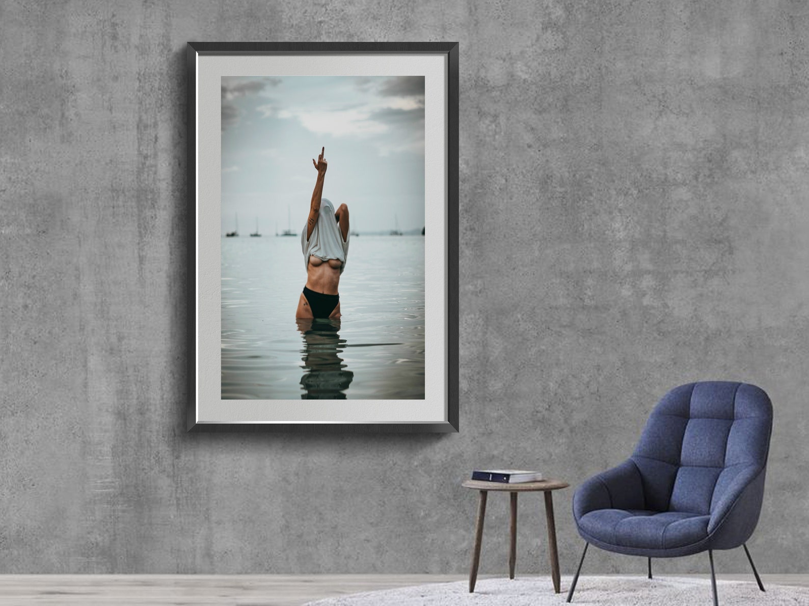 Middle Finger Print Feminist Art Print Minimalist Wall - Etsy