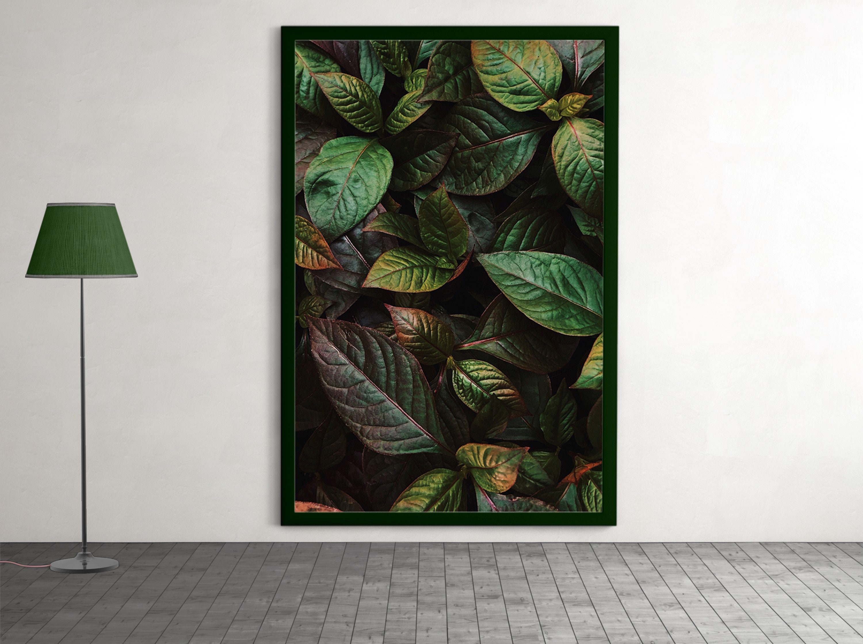 Green Leaf Print Plant Poster Leaves Printable Wall Art | Etsy