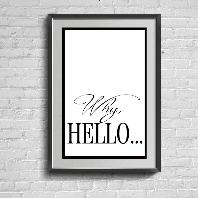 Why Hello Print - Etsy