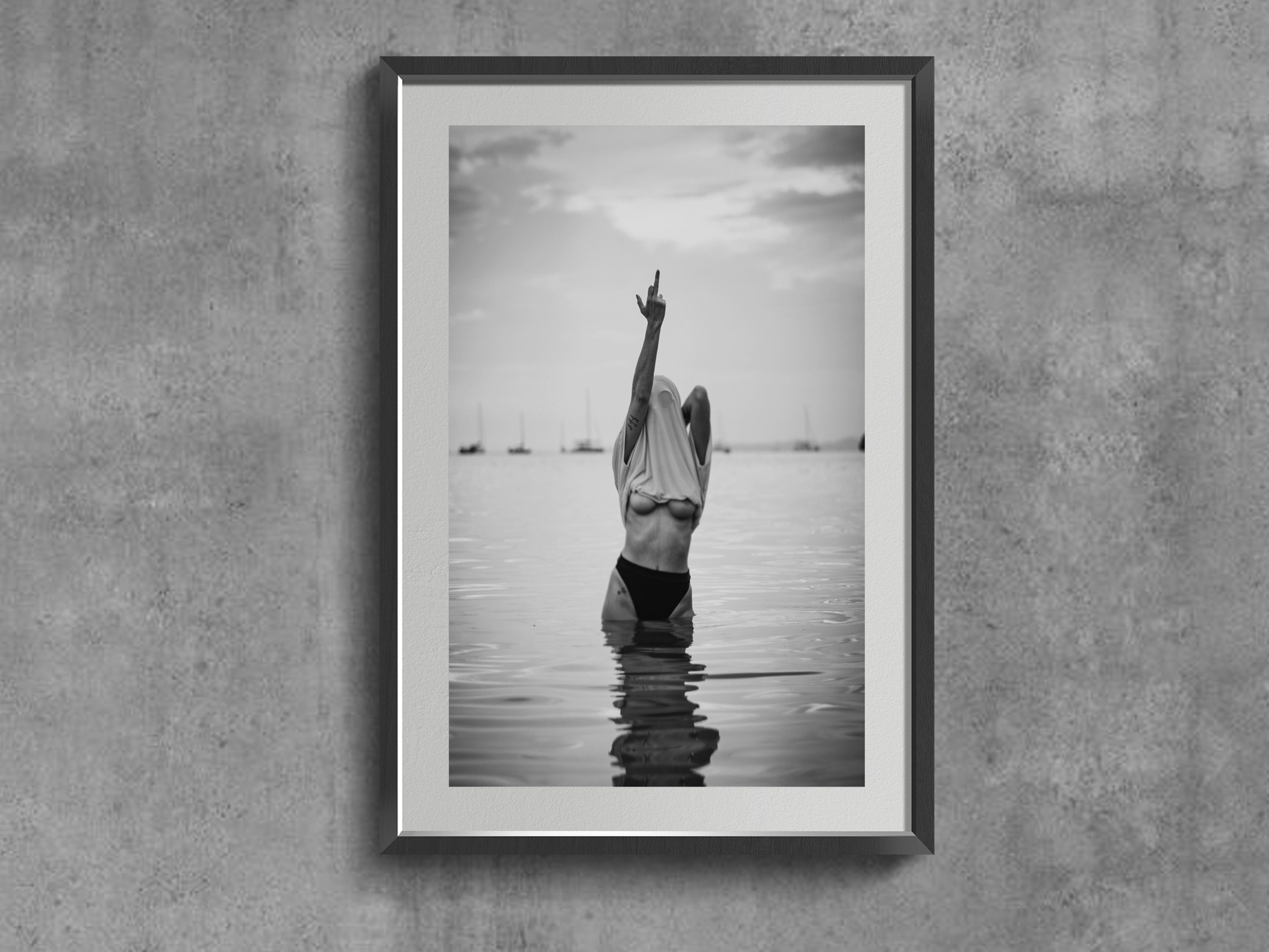 Middle Finger Print, Feminist Art Print, Minimalist Wall Poster ...