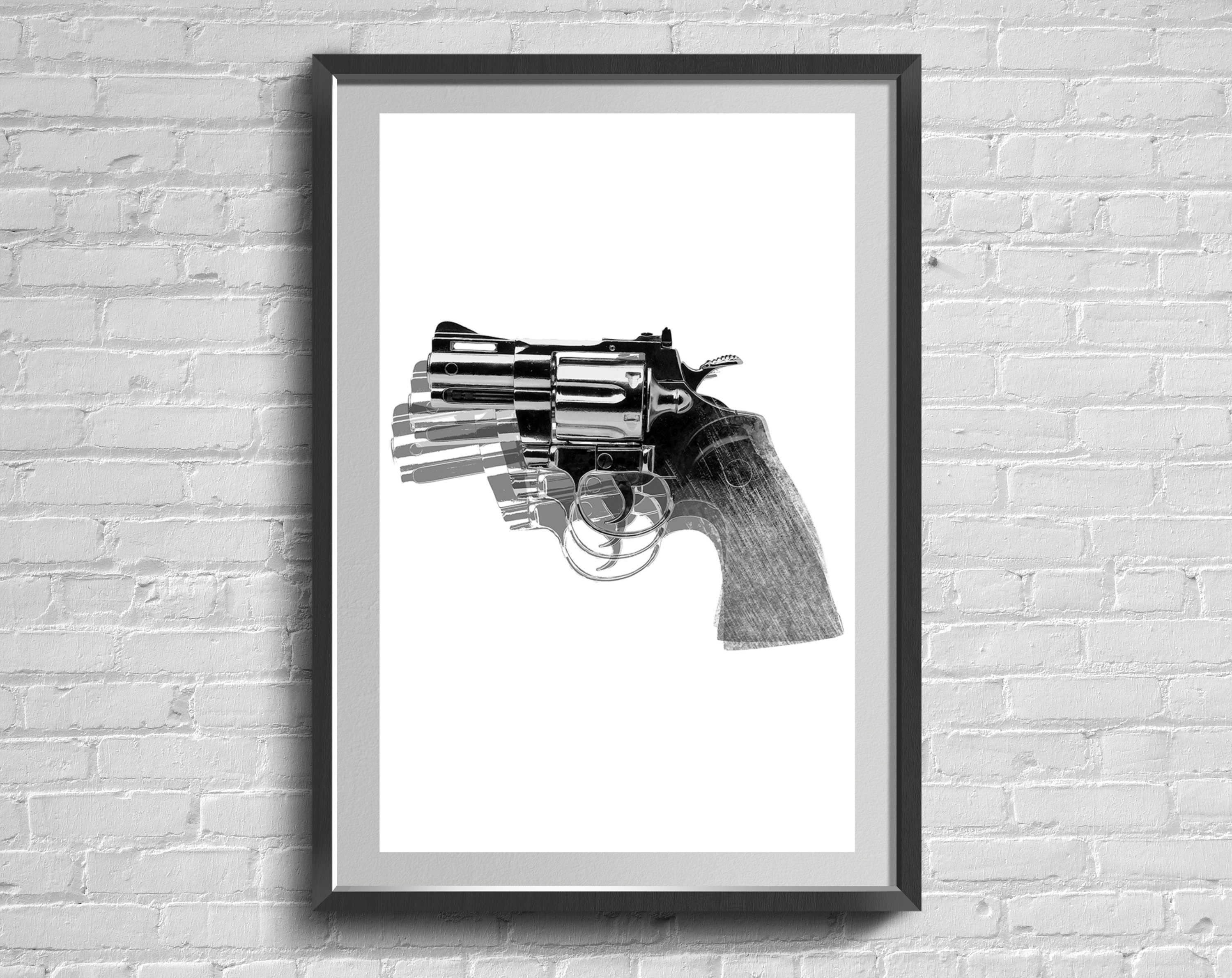 Black And White Revolver