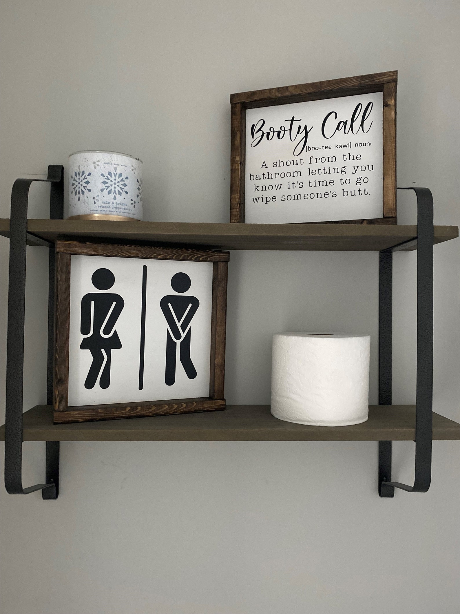 Funny Bathroom Wall Decor Bathroom Humor Wooden Bathroom - Etsy
