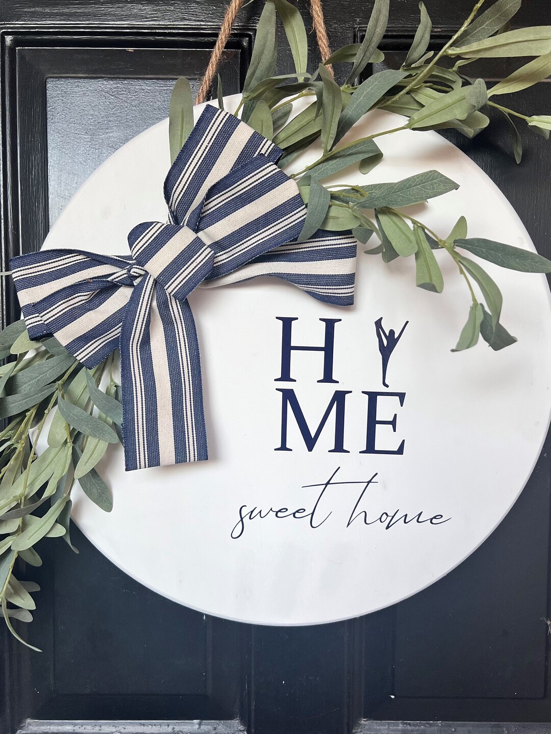 Home Sweet Home Door Hanger, Cheerleading Front Door Decor, Dance Door ...