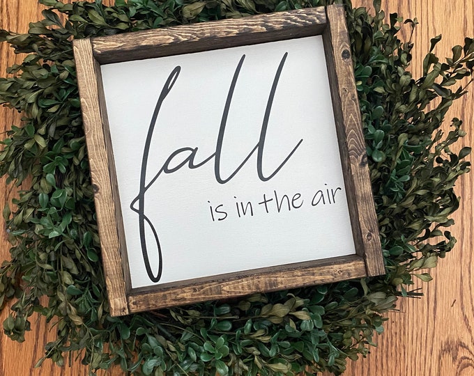 Fall is in the Air Wood Sign - Etsy