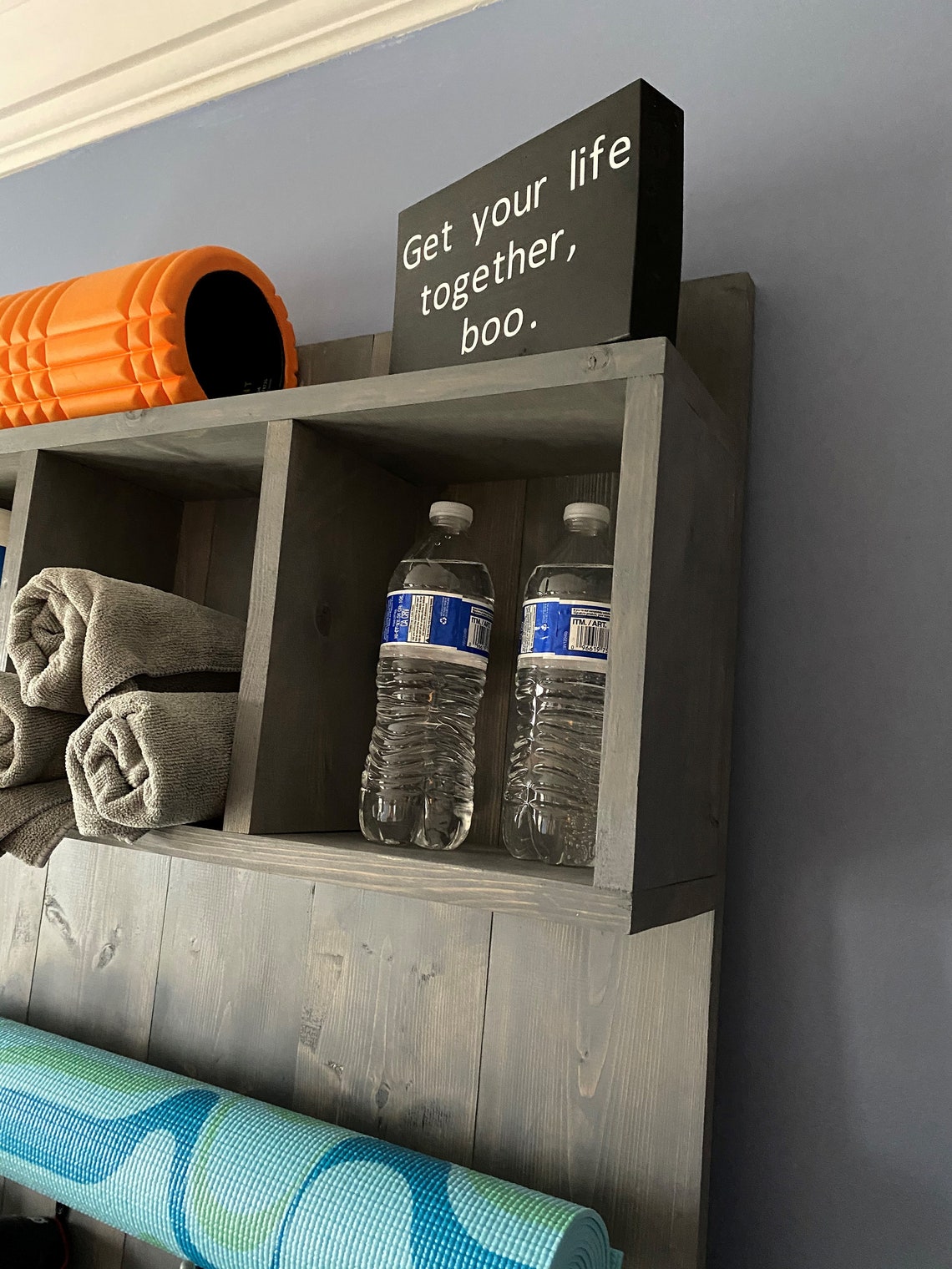 Yoga Mat Holder Gym Organizer Shoe and Towel Exercise Rack | Etsy