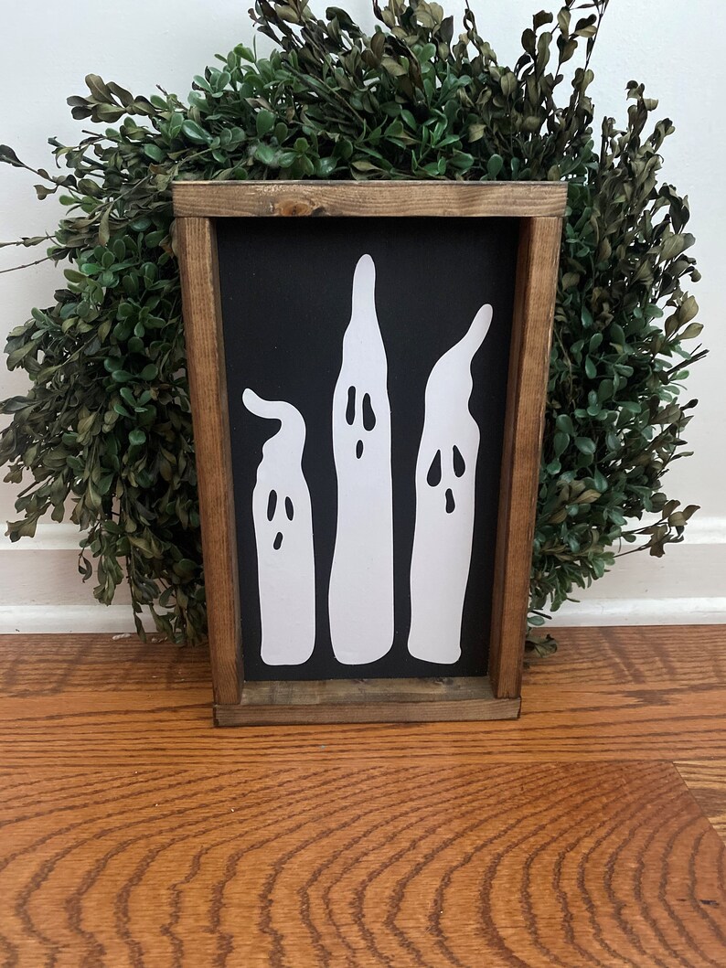 Halloween Farm House Sign Ghosts Halloween Farm House Halloween Decor ...