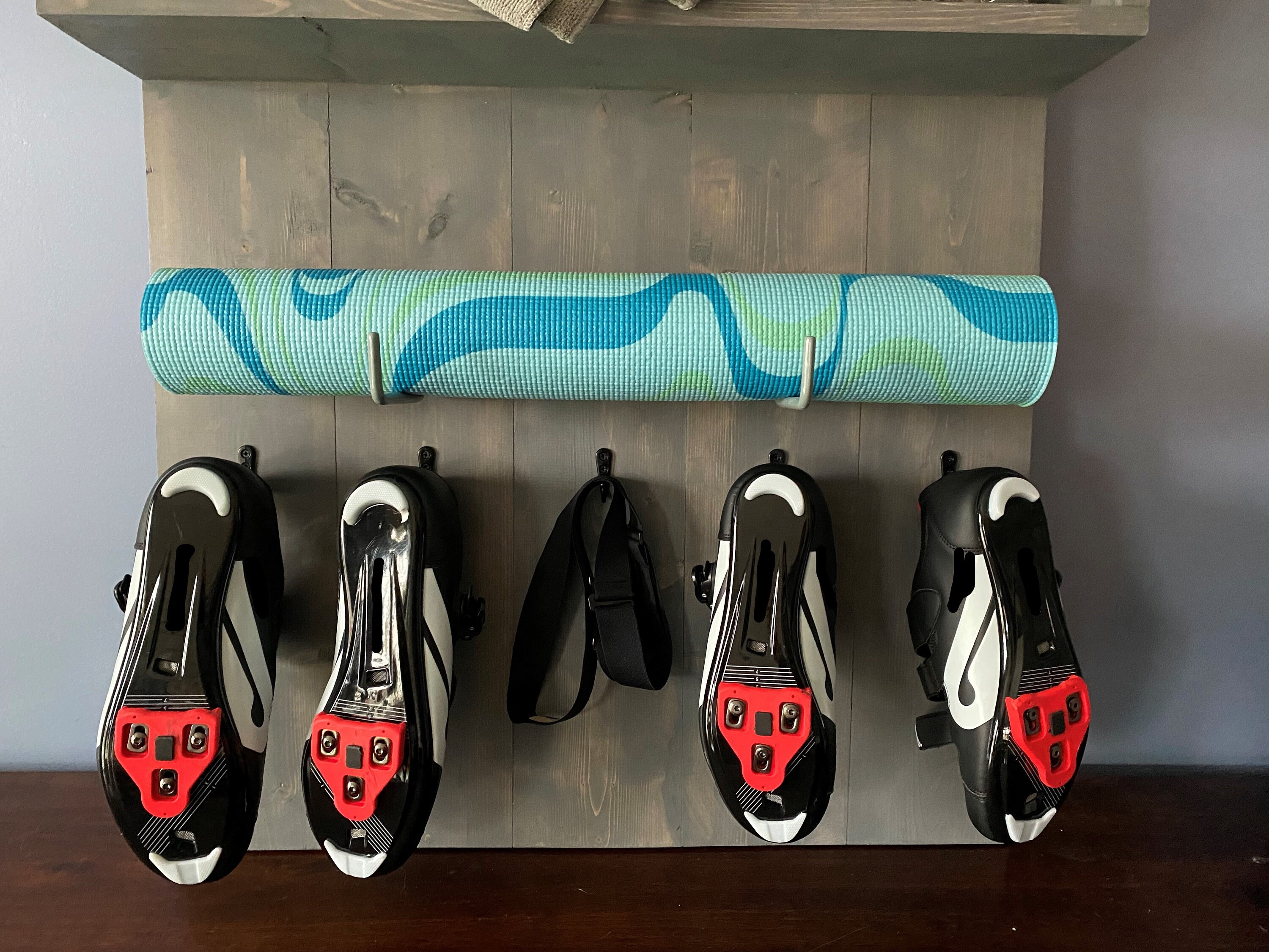 Yoga Mat Holder Gym Organizer Shoe and Towel Exercise Rack - Etsy