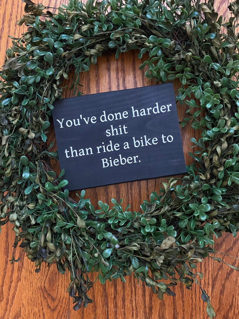 Biker Wood Quote Block Motivational Quote Cycling Quotes | Etsy