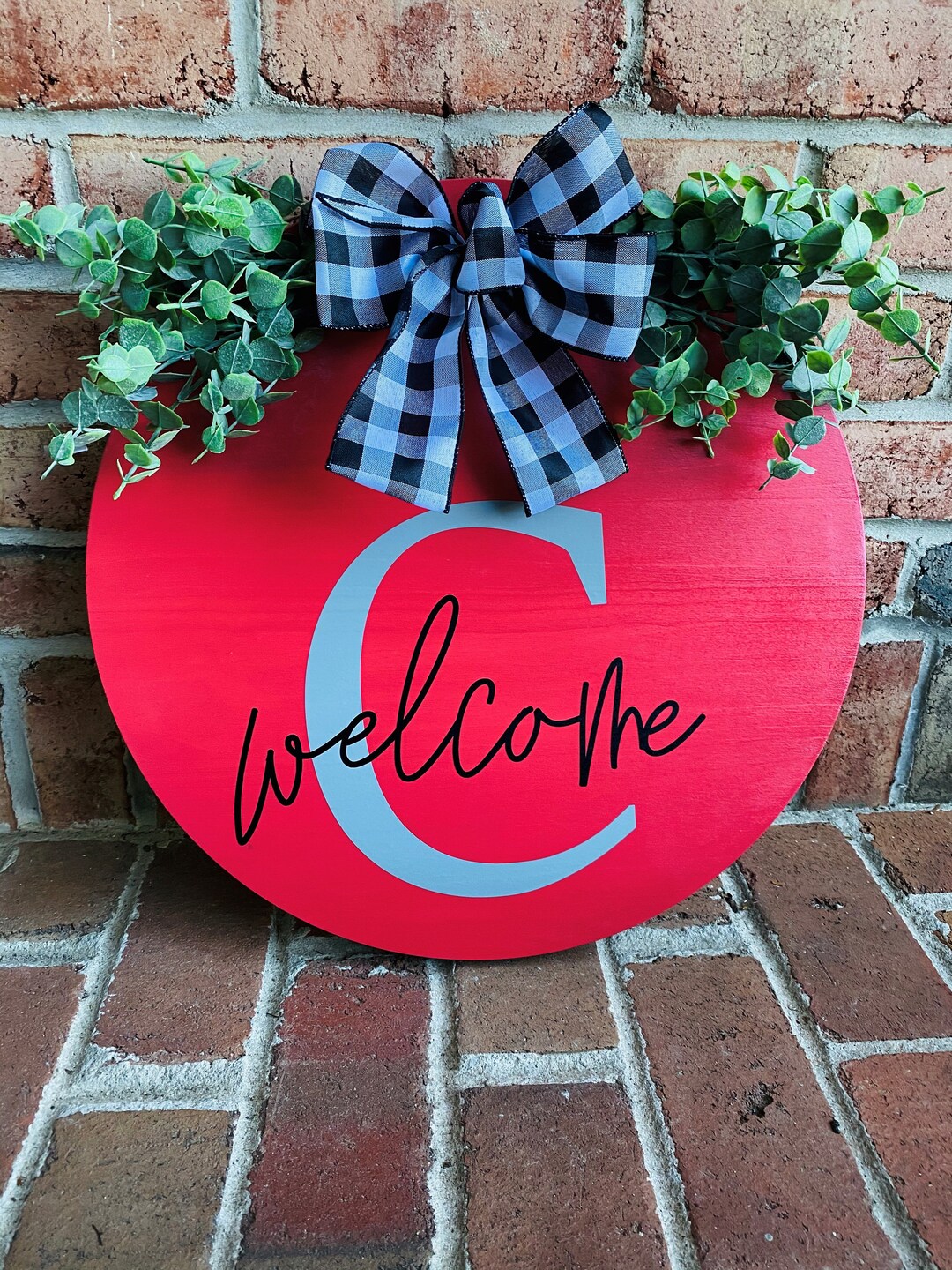 Door Hanger, Ohio State, OSU, Buckeyes, Welcome Sign, Initial Front ...