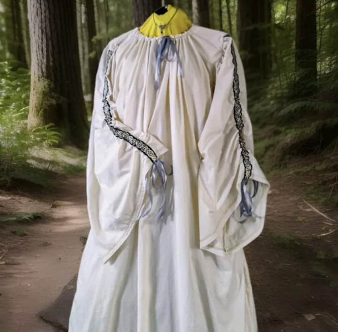 Celtic Sleeve Leine, Short or Long Chemise, W W/o Embroidery, or ...