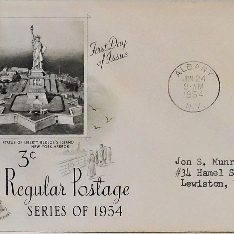 1954 Statue of Liberty Stamp - Etsy