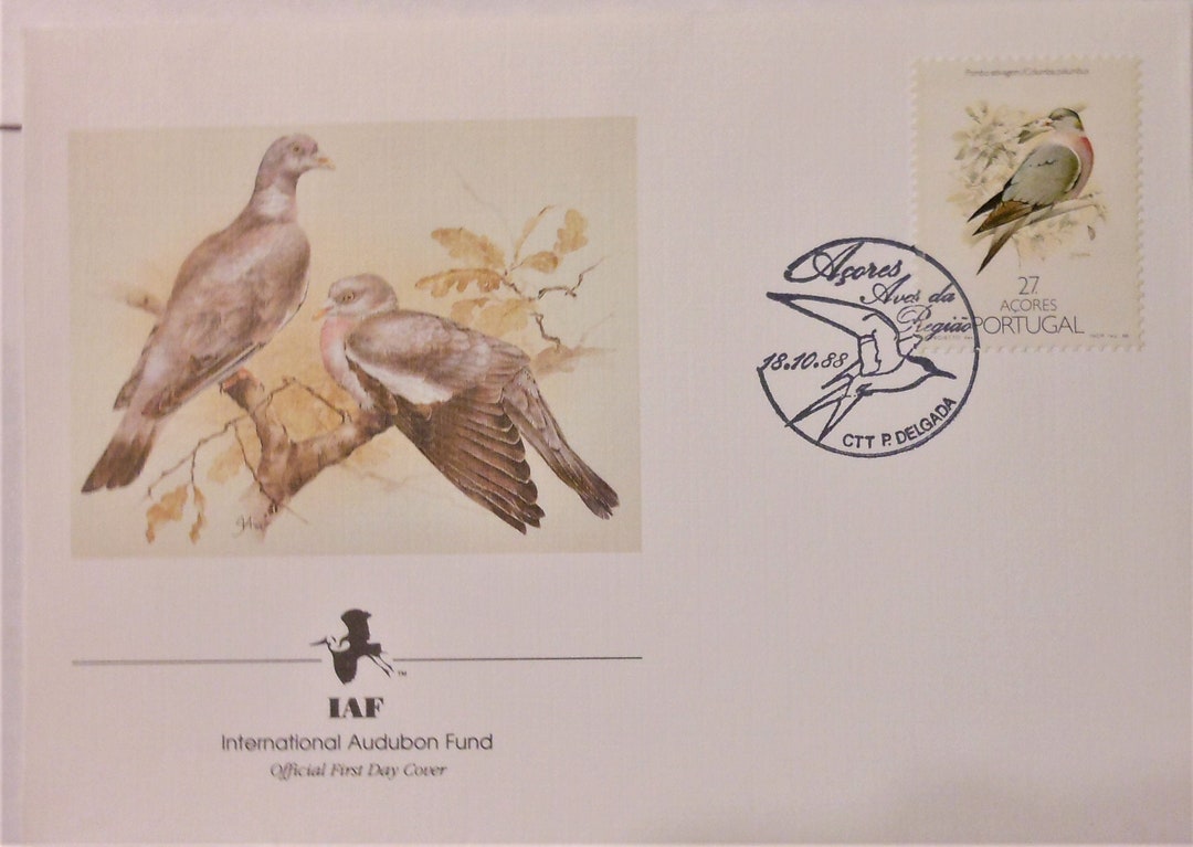International Bird Fund First Day Covers, Set of 4 Covers, the Azores ...