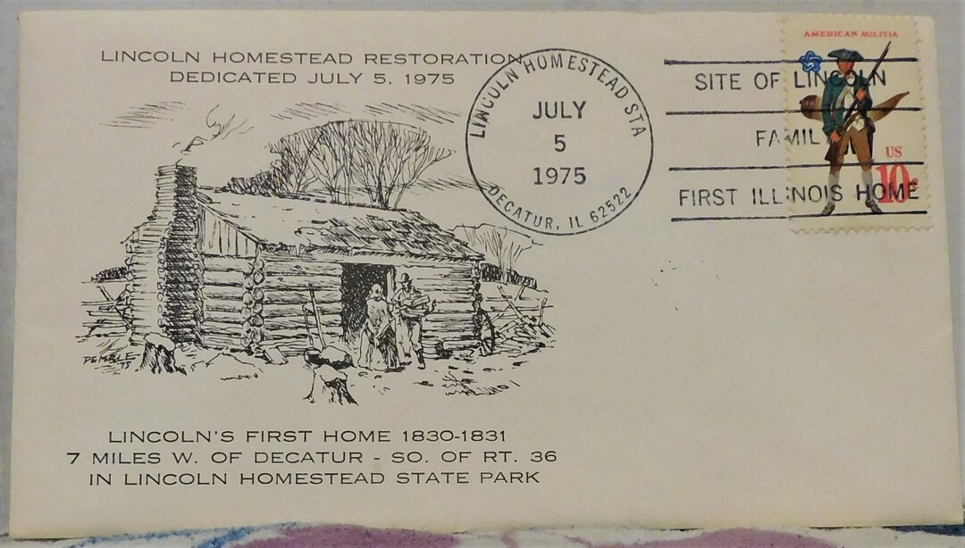 Abraham Lincoln Homestead Meseum First Day Cover, Incl With Info Sheet ...