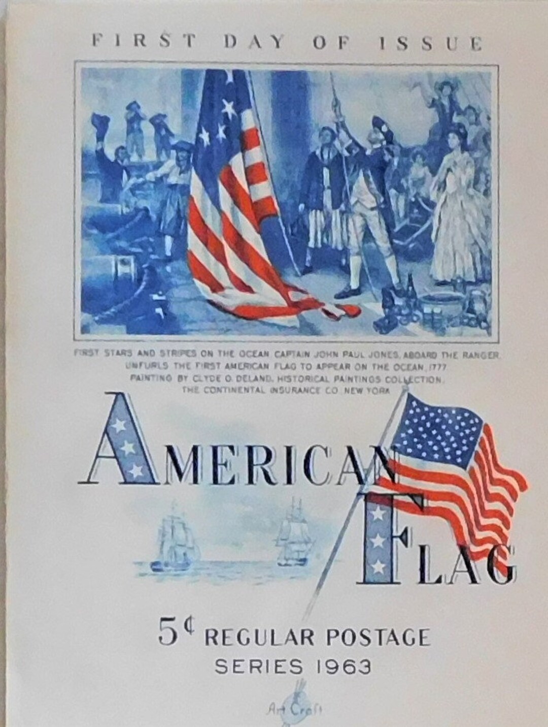 1963 Flag Over White House First Day Cover, Regular Postage of 1963 ...
