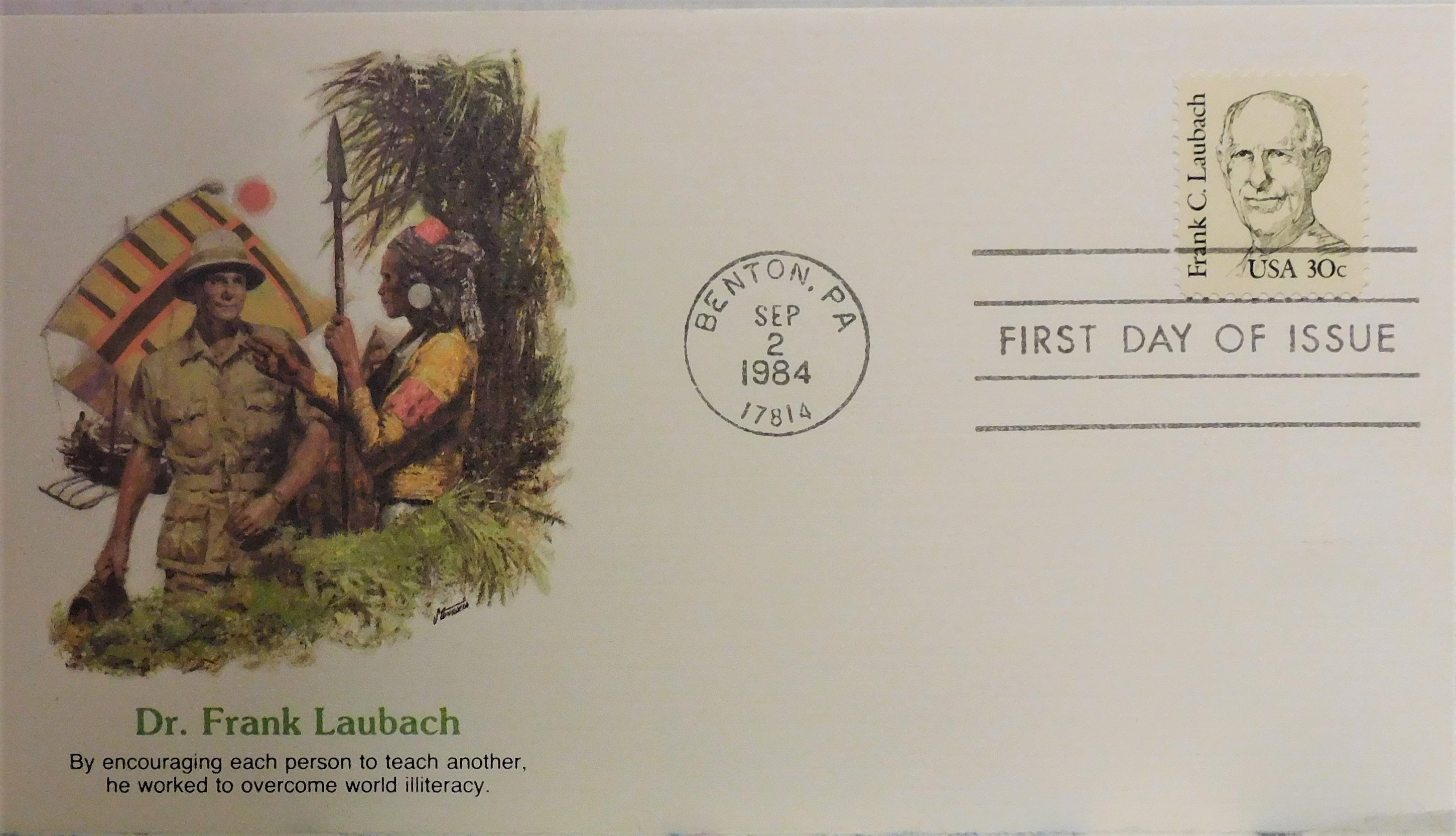 Dr. Frank Laubach Champion of Literacy First Day Cover, Scott 1864 1984 ...