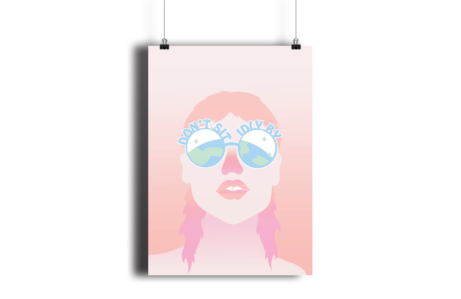 Don't Sit Idly By Illustration Print A5 Gallery Wall | Etsy