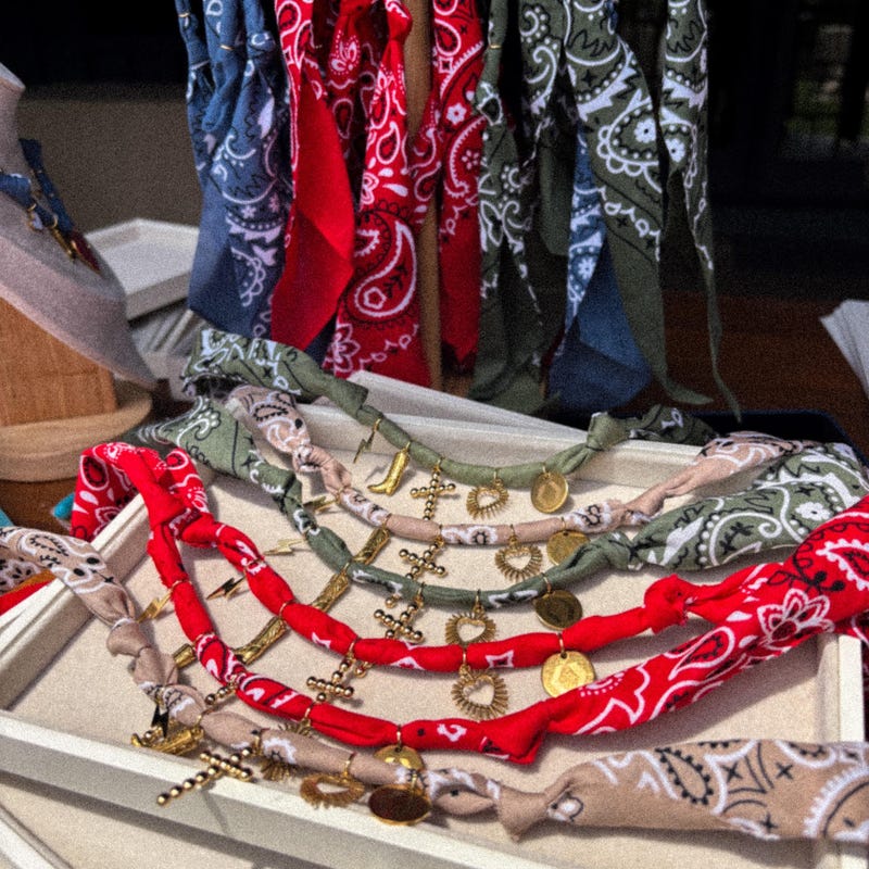 Green Bandana Charm - Etsy