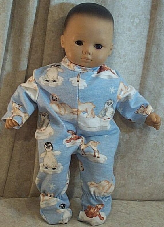 Doll Clothes Baby Handmade 4 American Girl 15 Inch Boy Baby Twins One Piece Footed Pajamas Etsy Canada
