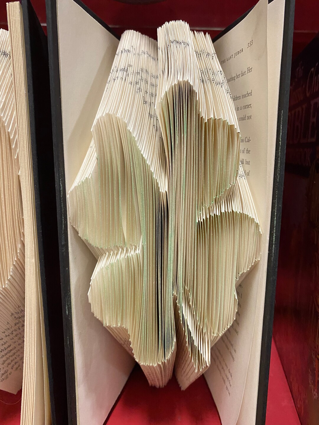 4 Leaf Clover/ St. Patrick’s Folded Book Art - Etsy