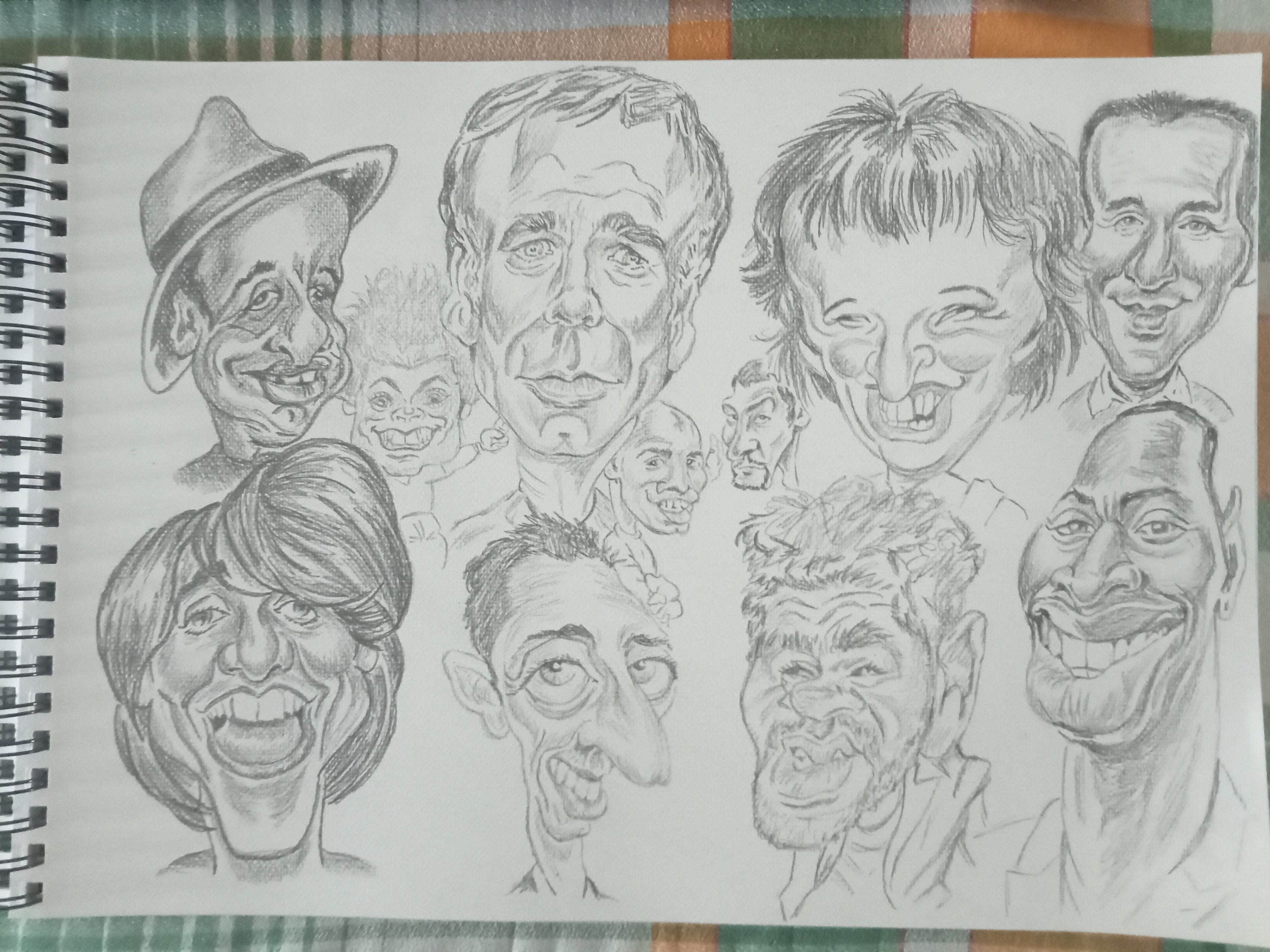 Illustration of French Comedians Made With Pencils - Etsy