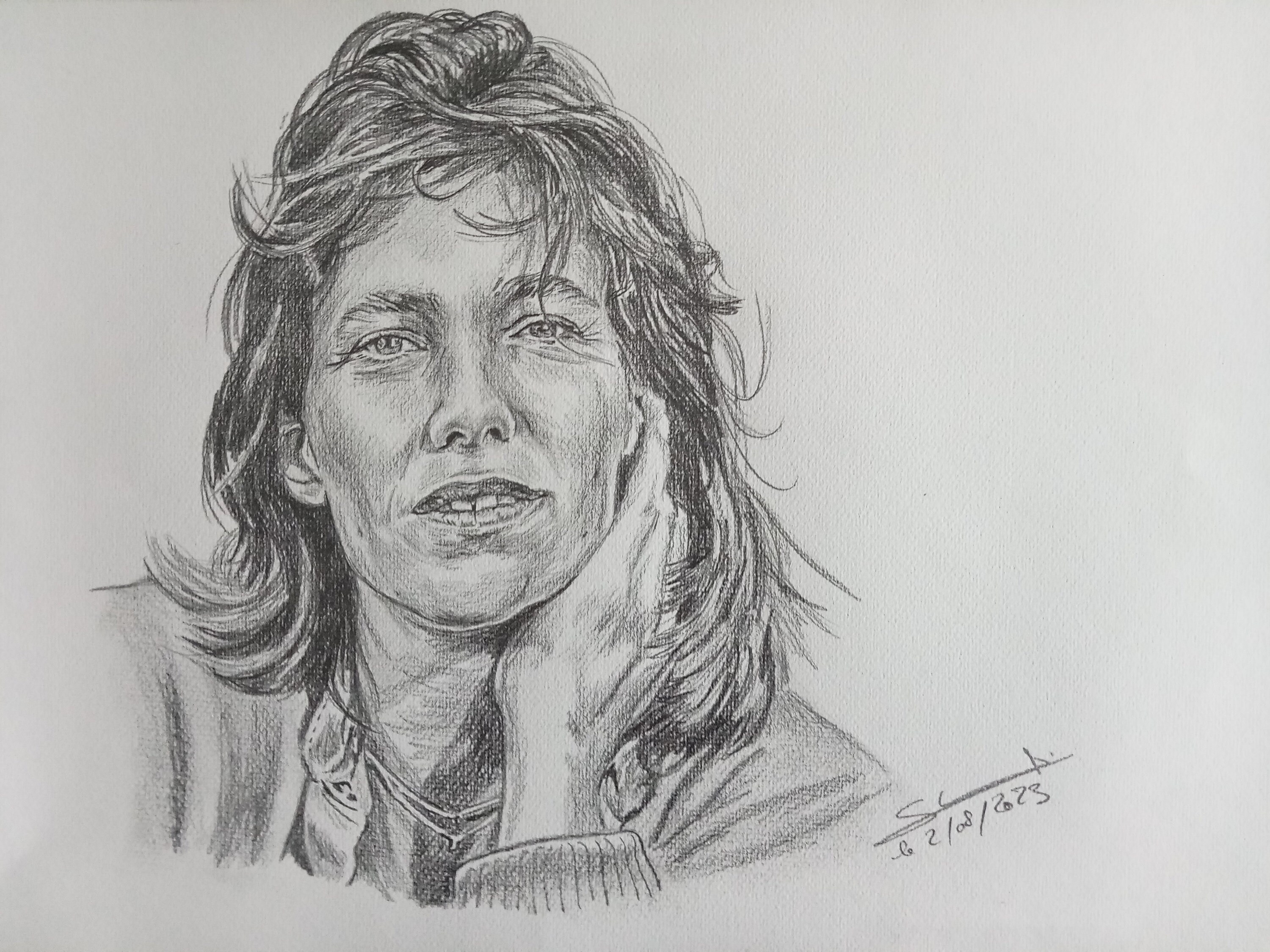 Portrait of Jane Birkin Made With Pencils - Etsy