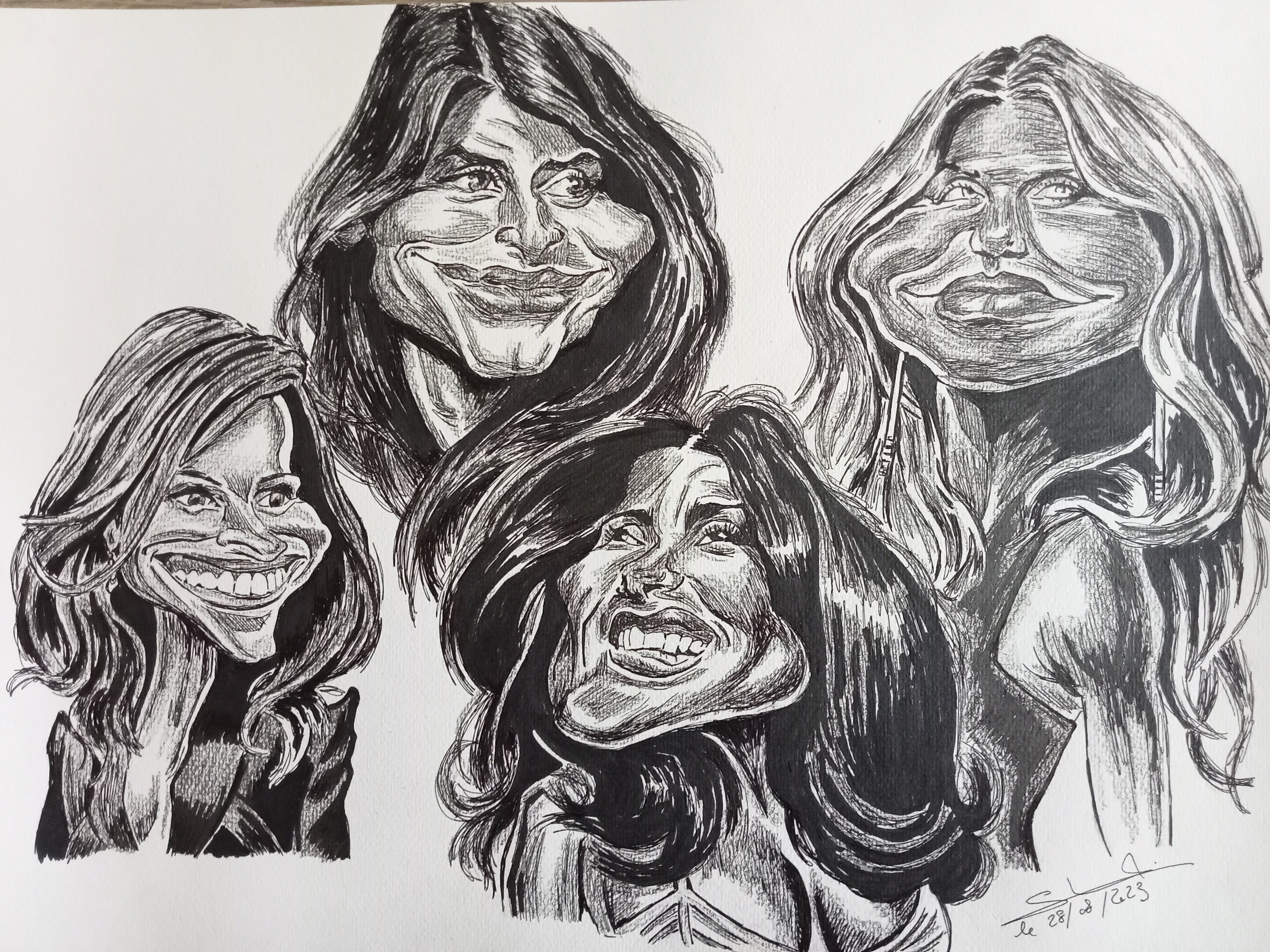 Caricatures Of Famous People In Pencil