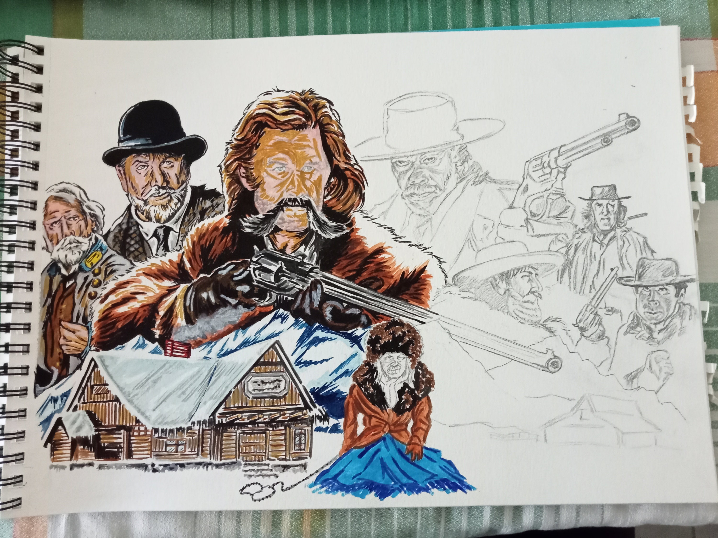 Illustration From the Film the 8 Bastards Made With Pencils and Paint ...
