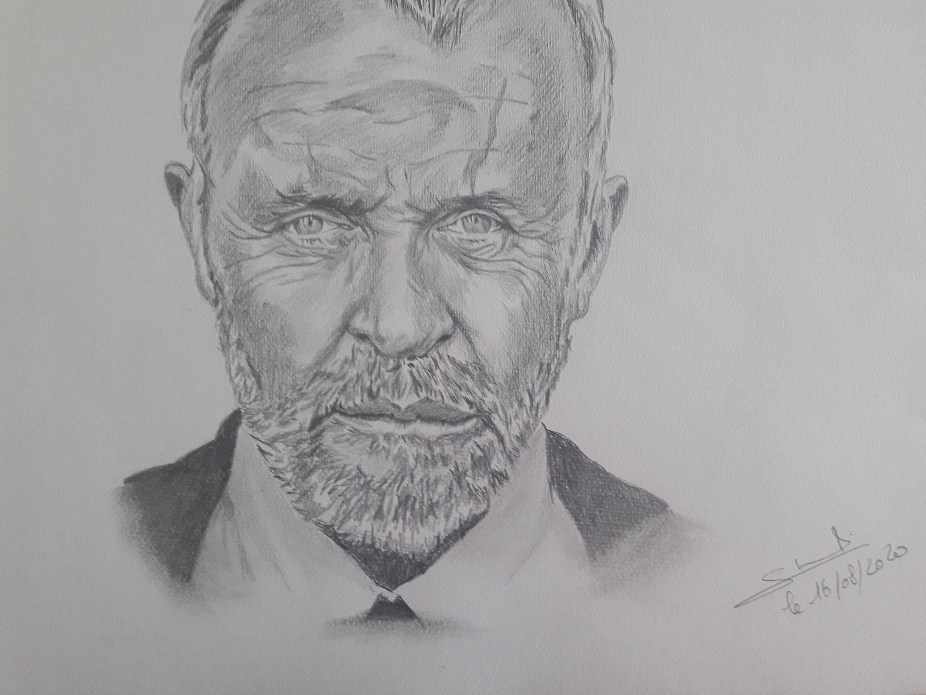 Portrait of Anthony Hopkins Made in Pencil - Etsy