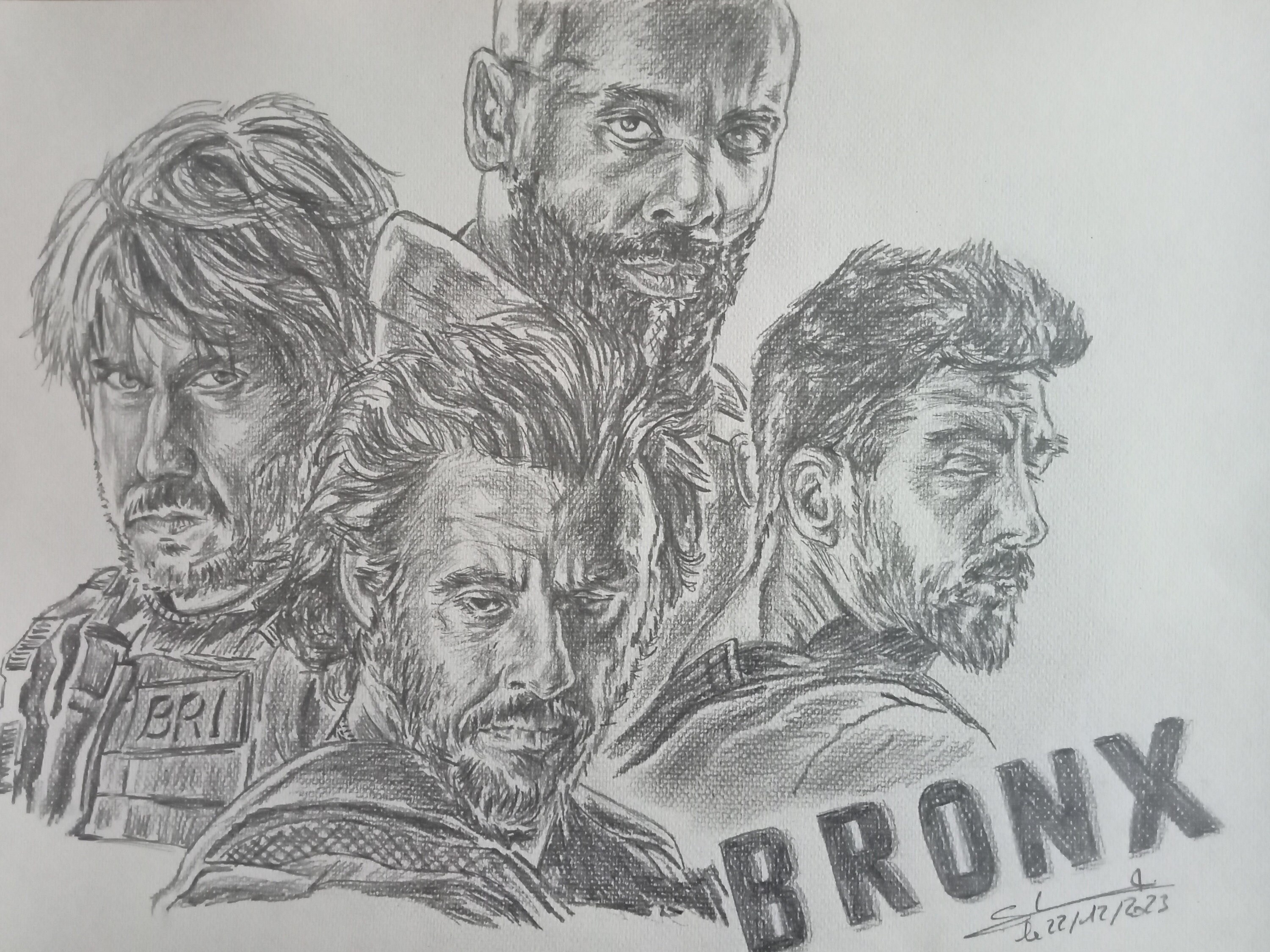 Illustration From the Film Bronx Made With Pencils - Etsy